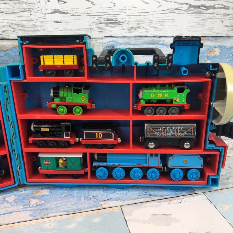 Thomas the Tank Engine Carry Case 2002 + 8 Wooden Trains - Etsy