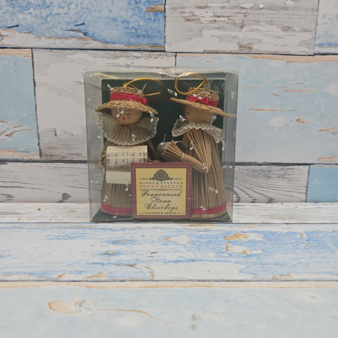 Vintage M&S Penny Bazaar Fragrance Straw Choirboys Holiday Christmas - Etsy