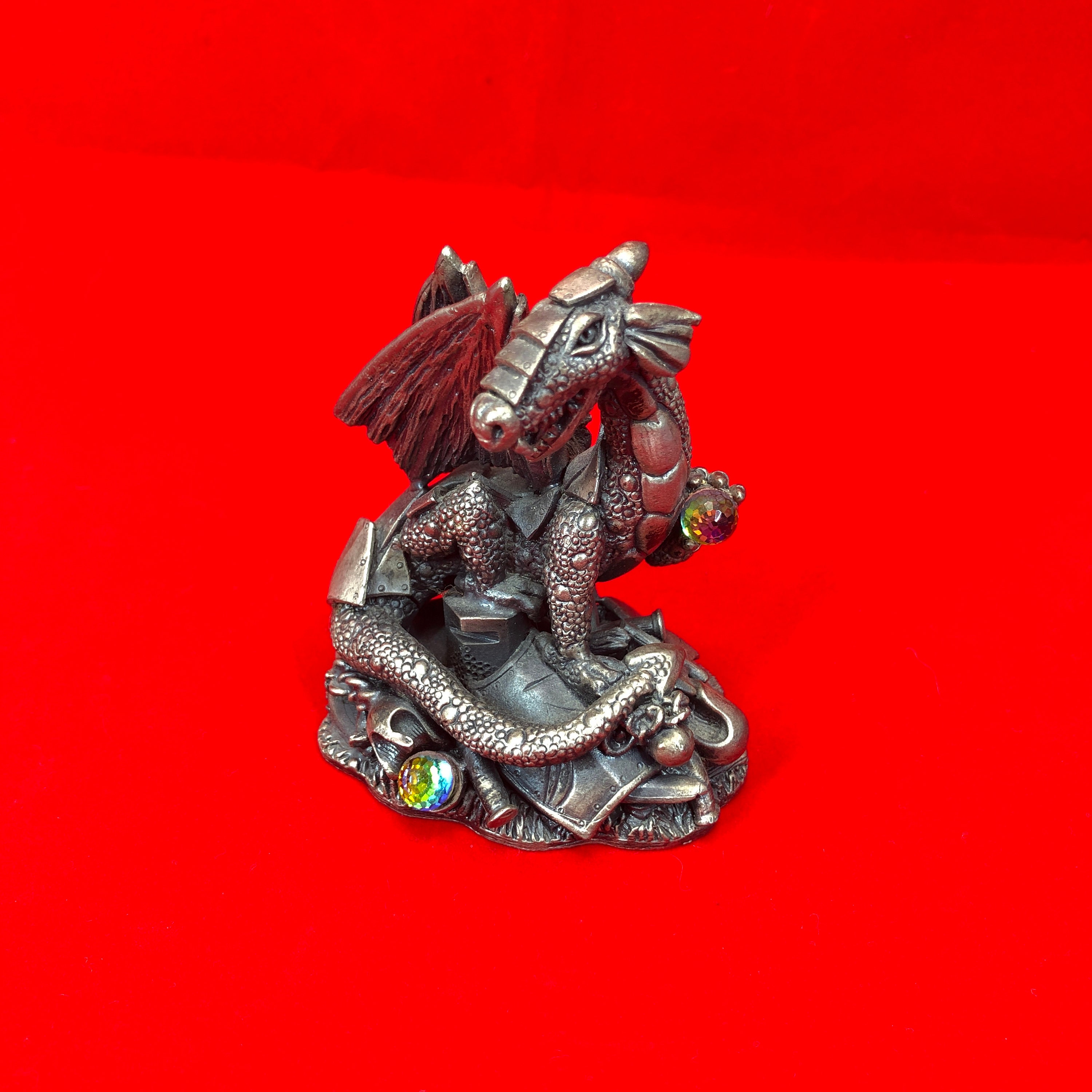 Art & Collectibles myth and magic Pewter dragon pewter figurine dragon ...