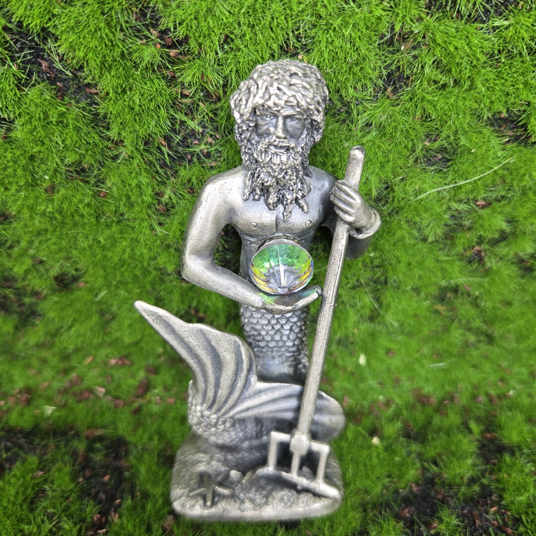 Tudor Mint Myth & Magic 3020 Merman Boxed Pewter Swarovski Polished ...