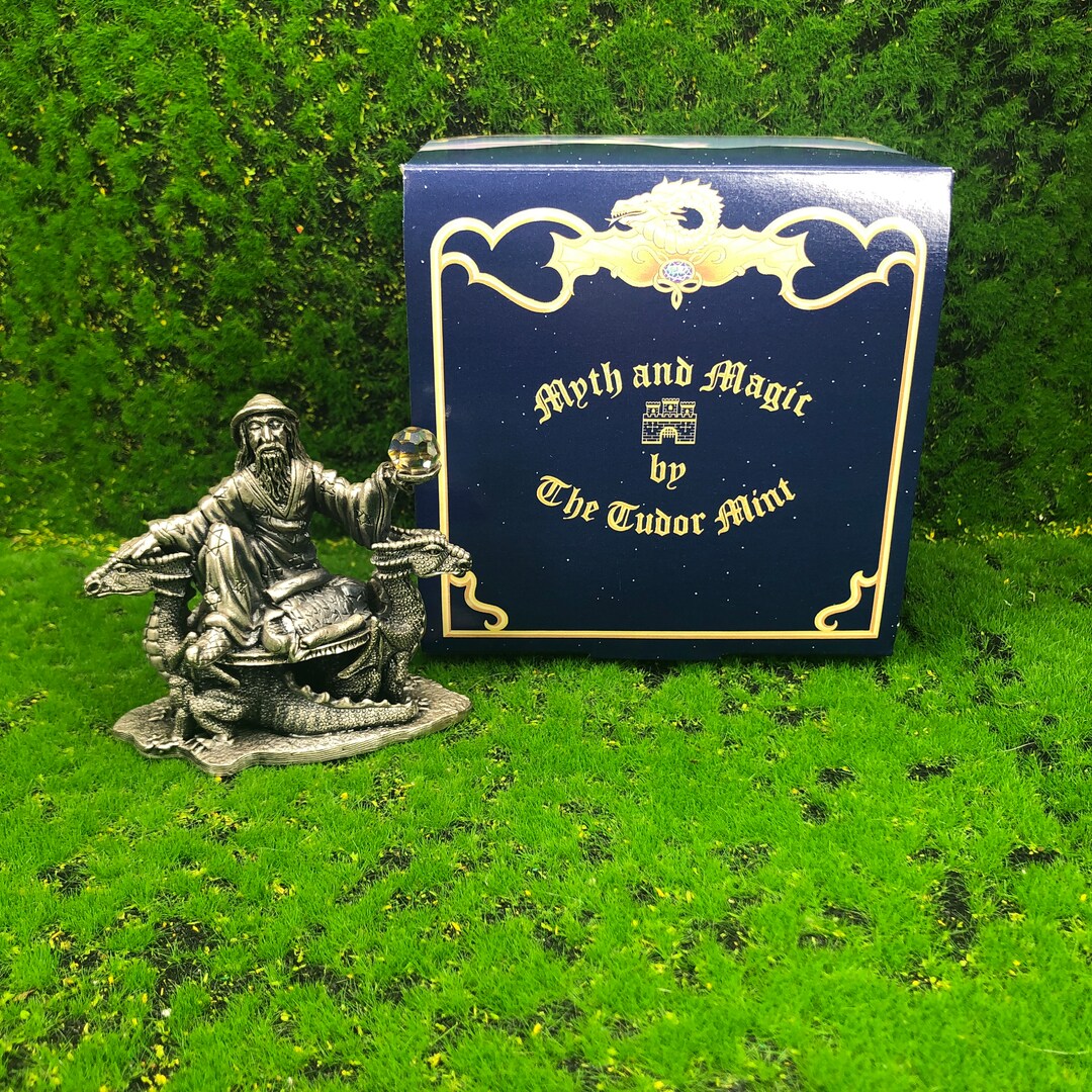 MYSTIQUE CC08 Tudor Mint Myth and Magic Pewter Handmade Retired Wizards ...