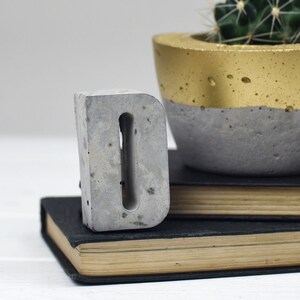 Large Plain Concrete Letters Decorative Letters Letters | Etsy