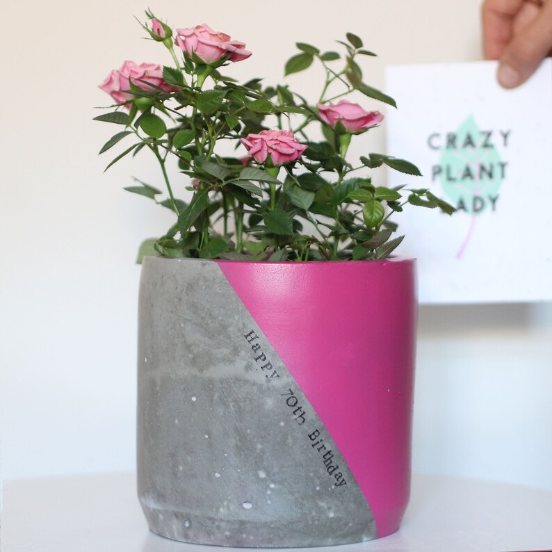 Personalised Landmark Birthday Planter Concrete Planter - Etsy