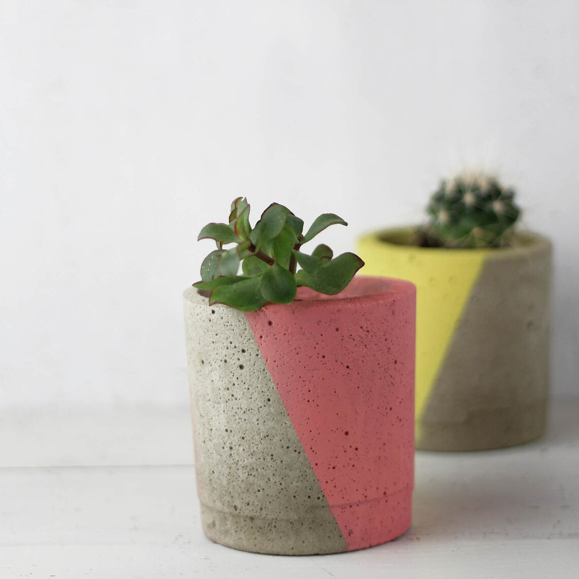 Geometric Concrete Planter - Etsy