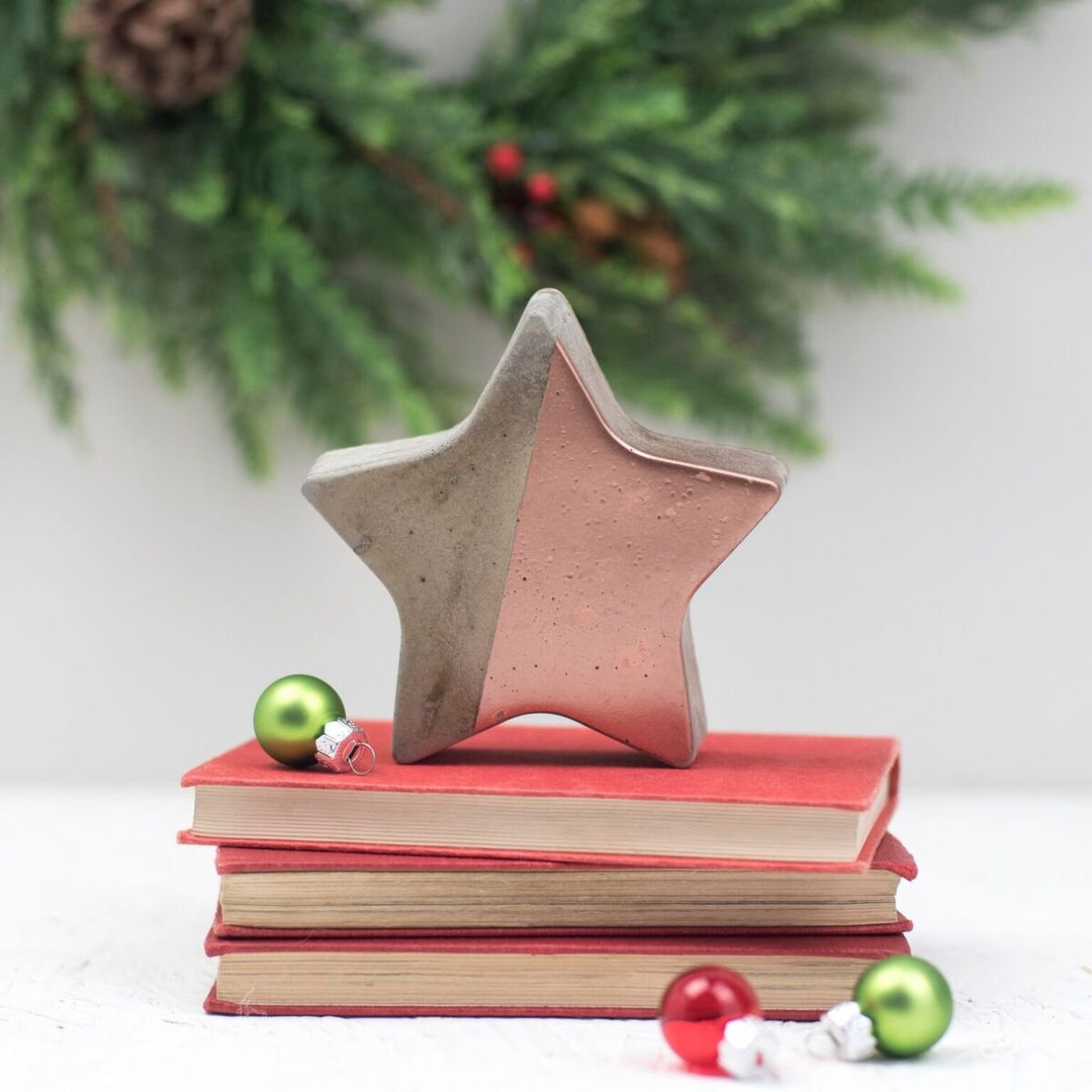 Copper Concrete Star Star Decoration - Etsy