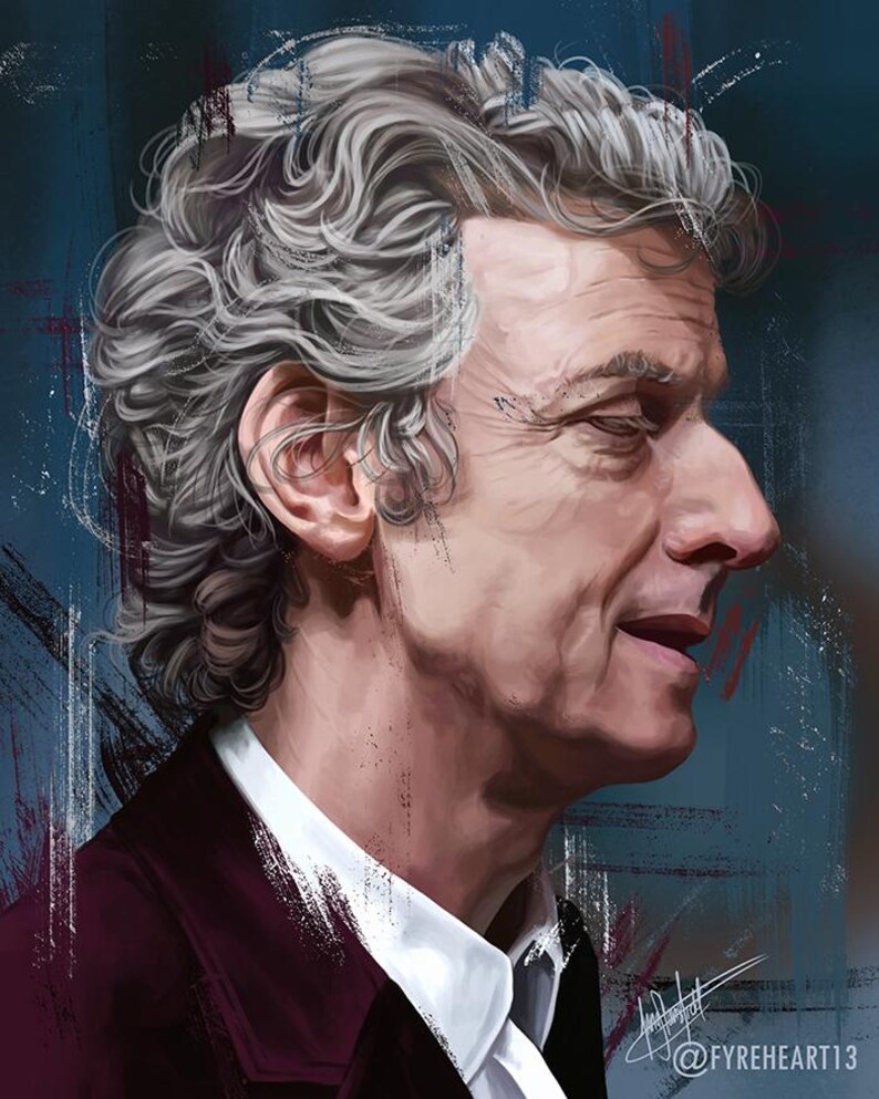 Doctor Who Portrait Prints - 8x10, 9th Doctor, 10th, Doctor, 11th ...
