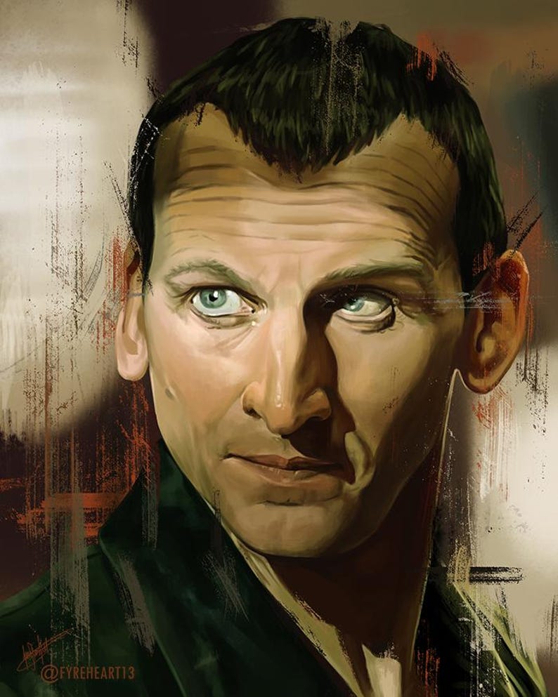 Doctor Who Portrait Prints - 8x10, 9th Doctor, 10th, Doctor, 11th ...