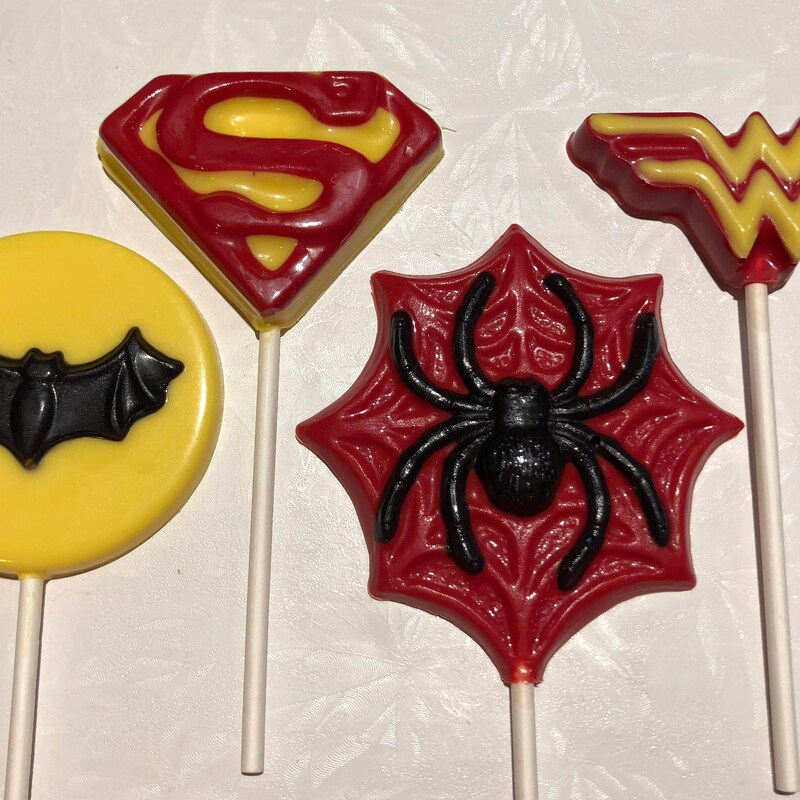 Superhero Lollipop - Etsy