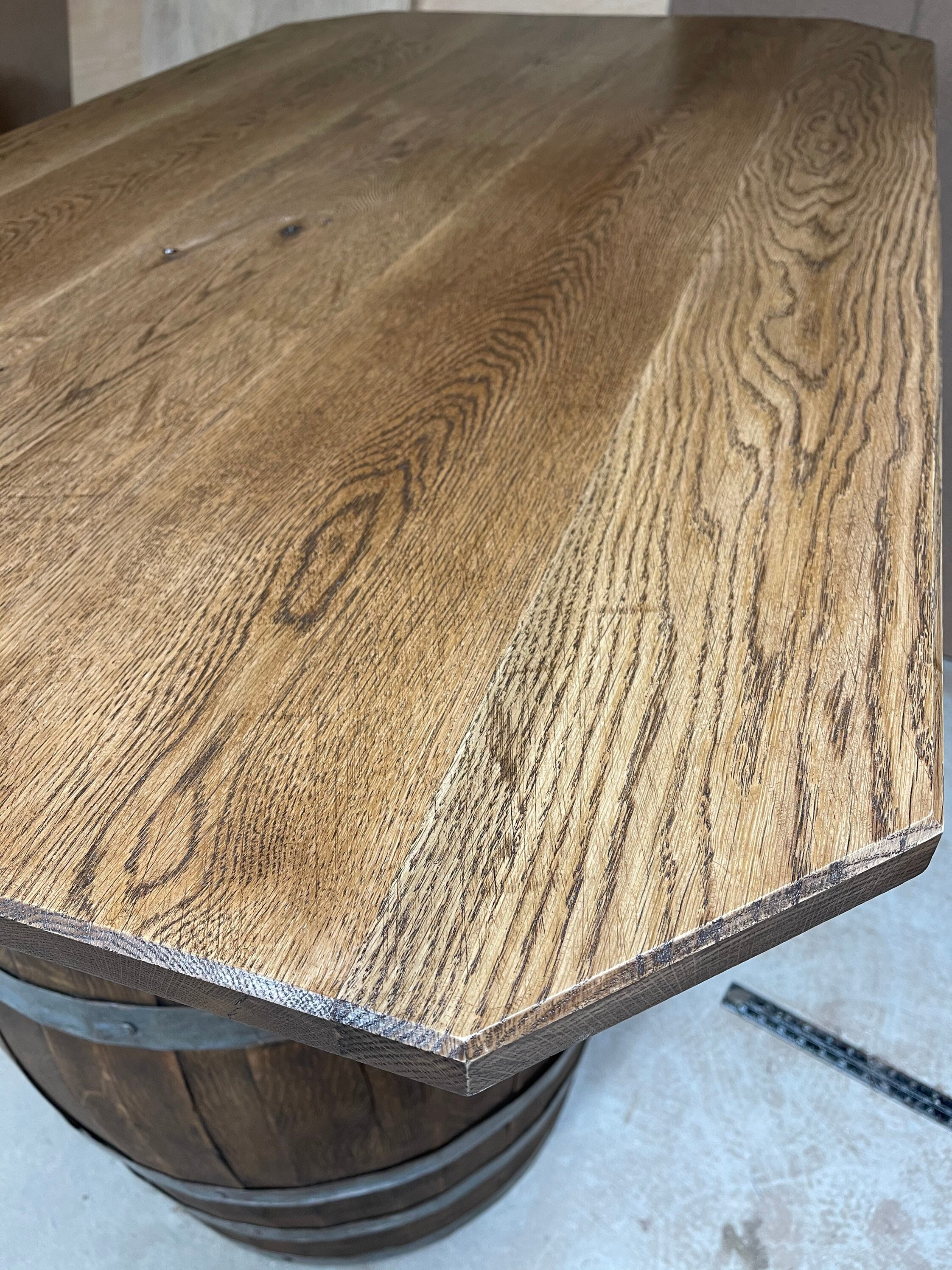 Double Bourbon Barrel Table Dining Room Kitchen - Etsy