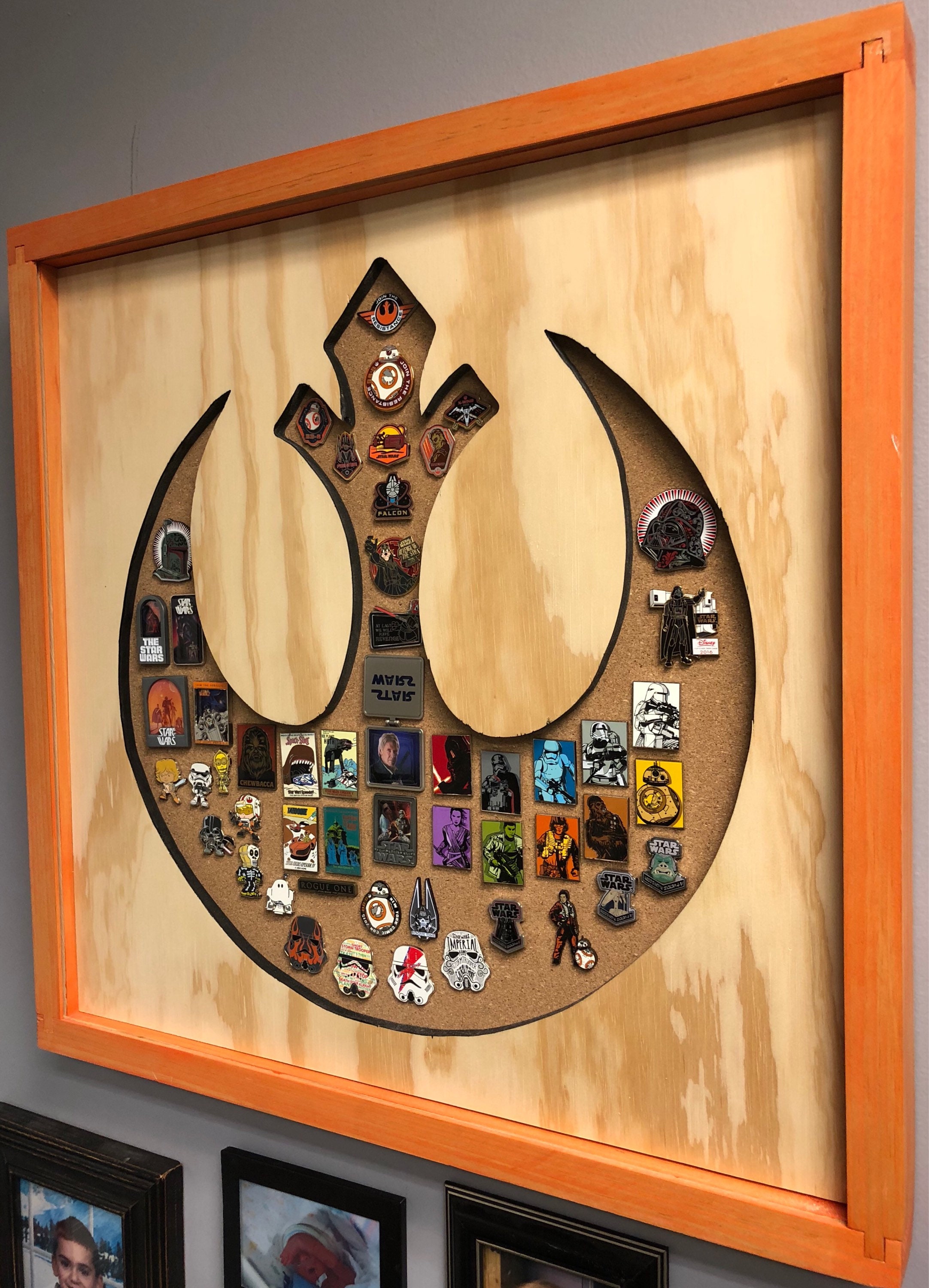 Disney Inspired Star Wars Pin Display Shadowbox rebel - Etsy