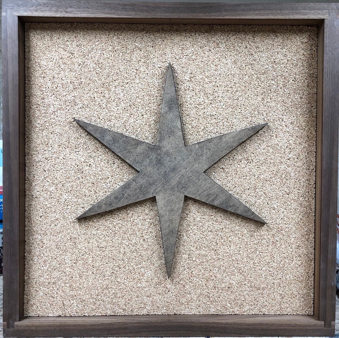 Six Point Star Pin Display Shadowbox (adventures by Disney), Corkboard ...
