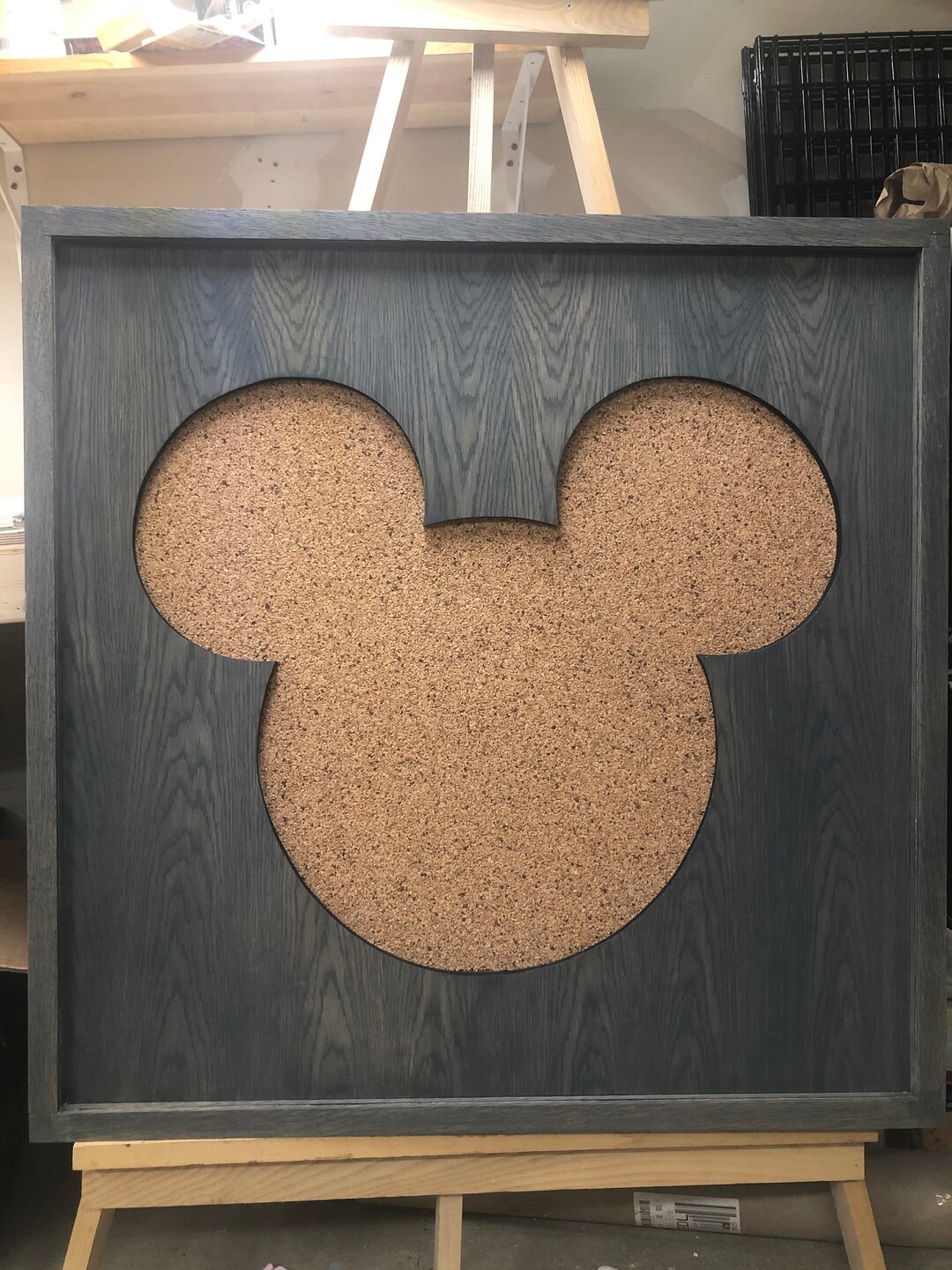 Disney Inspired Pin Display Shadowbox (mickey), Corkboard, Cork Display ...
