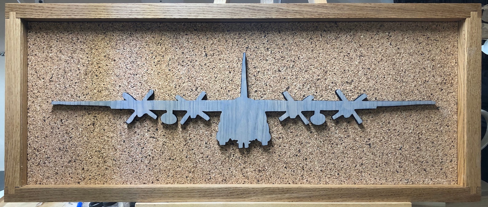 USAF C-130 Hercules Inspired Display Shadowbox Corkboard - Etsy UK