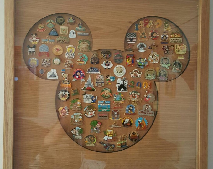 Custom Disney Castle Pin Display Shadow Box - Etsy