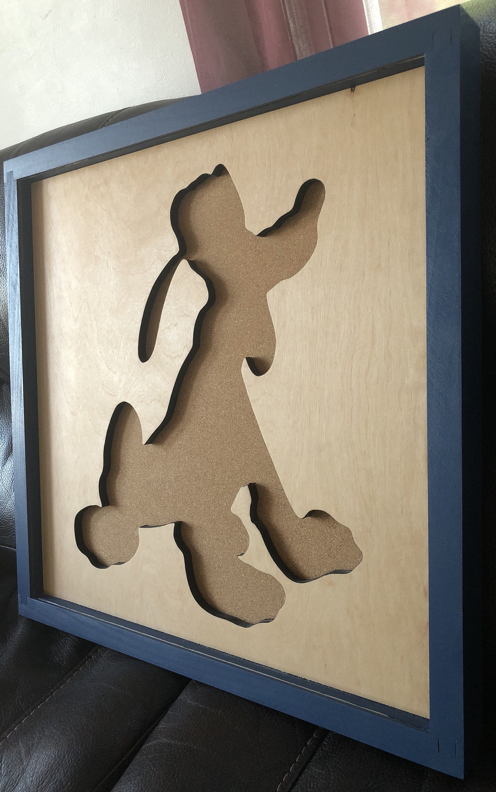 Disney Inspired Pin Display Shadowbox pluto Corkboard Cork - Etsy