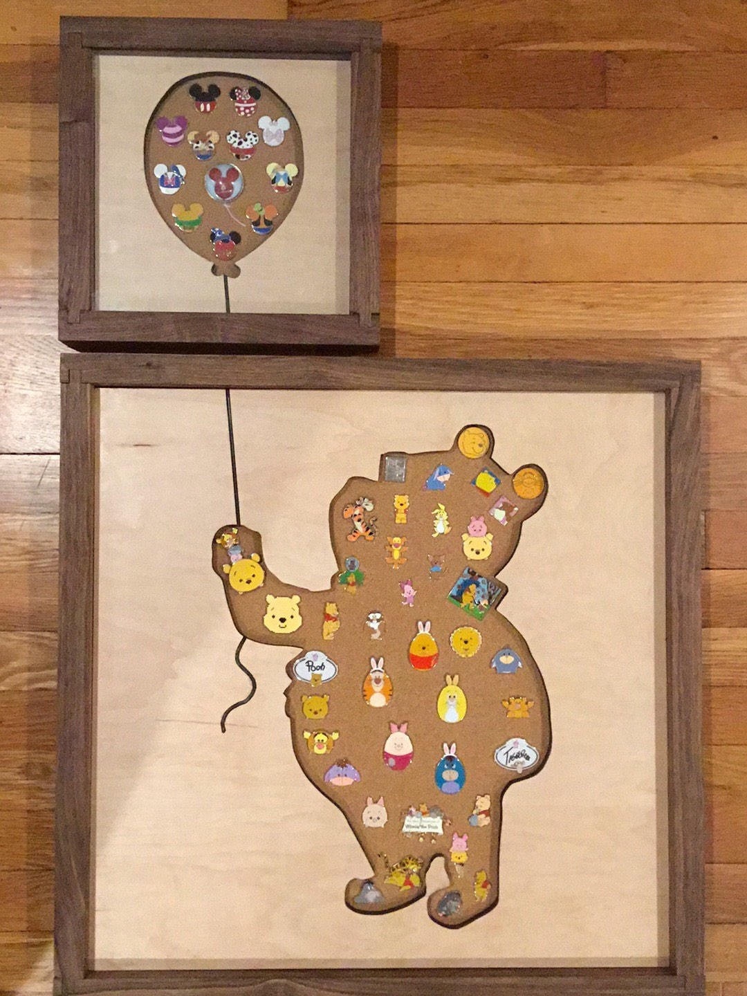 Disney Inspired Pin Display Shadowbox (winnie the Pooh), Corkboard ...