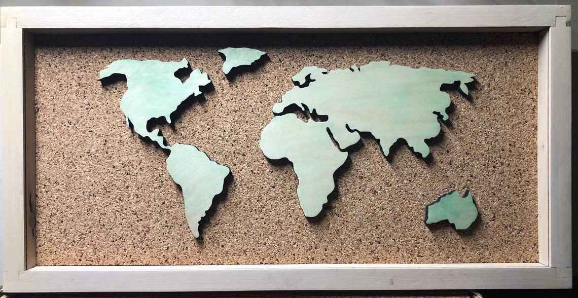 World Globe Inspired Display Shadowbox | Etsy