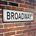 Broadway Street Sign - Broadway Aluminum Street Sign - Custom Street ...