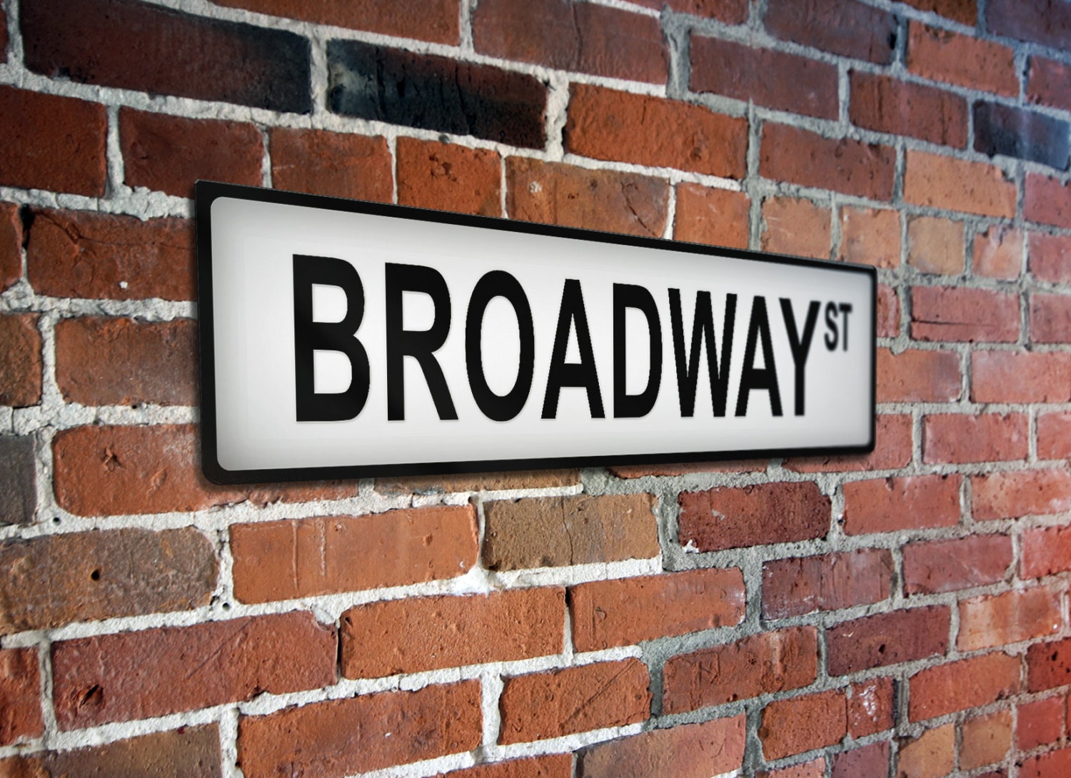 Broadway Street Sign Broadway Aluminum Street Sign Custom - Etsy