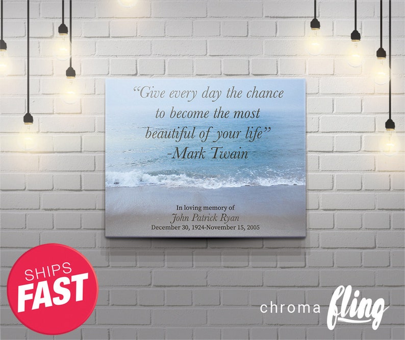 Personalized in Loving Memory Wall Art Custom Wall Canvas - Etsy