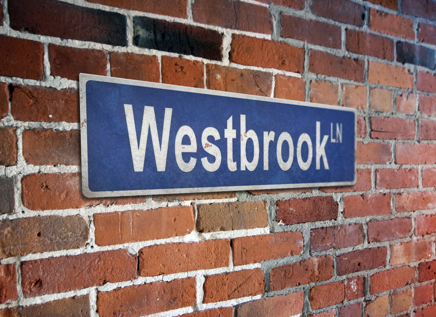 Custom Distressed Metal Street Sign Personalized Distressed | Etsy