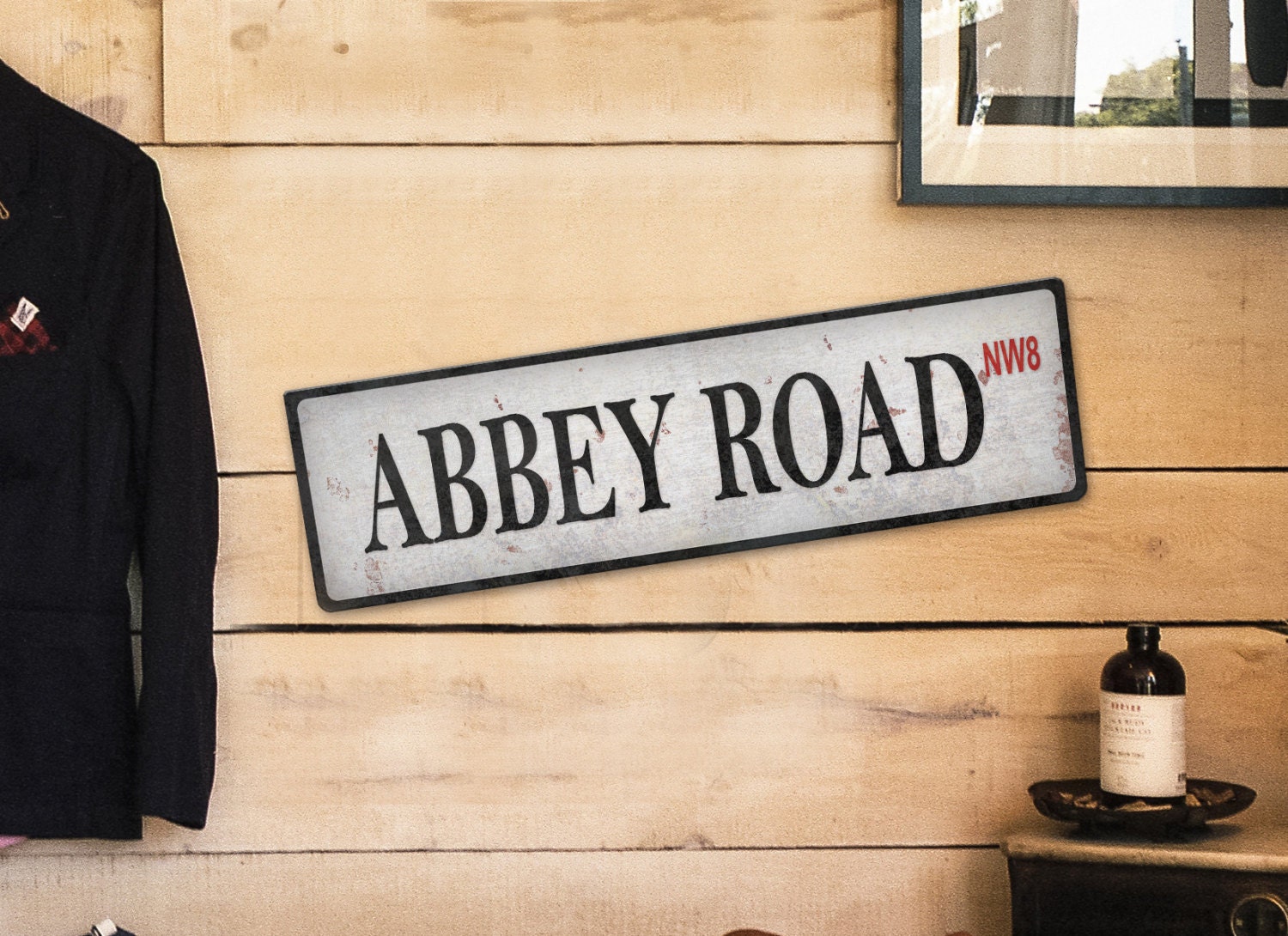 Abbey Road Distressed Street Sign - Abbey Road Distressed Aluminum ...