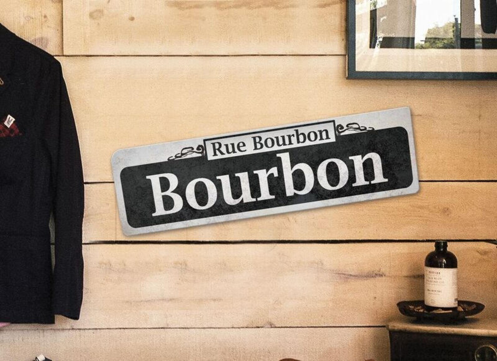 Rue Bourbon Street Sign - Rue Burbon Aluminum Street Sign - Custom ...