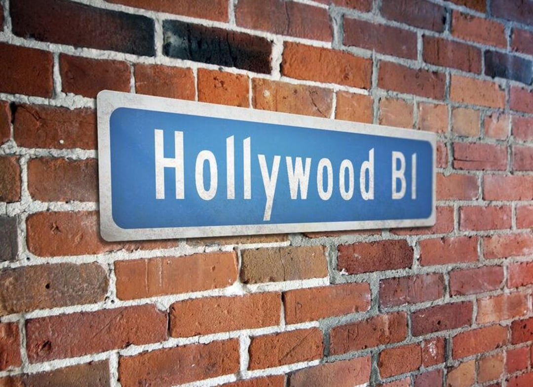 Hollywood Blvd Street Sign - Hollywood Blvd Aluminum Street Sign ...