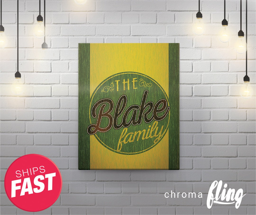 Personalized Family Design Wall Art - Custom Wall Canvas Art - Wall ...