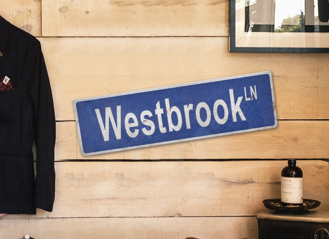 Custom Distressed Metal Street Sign Personalized Distressed - Etsy