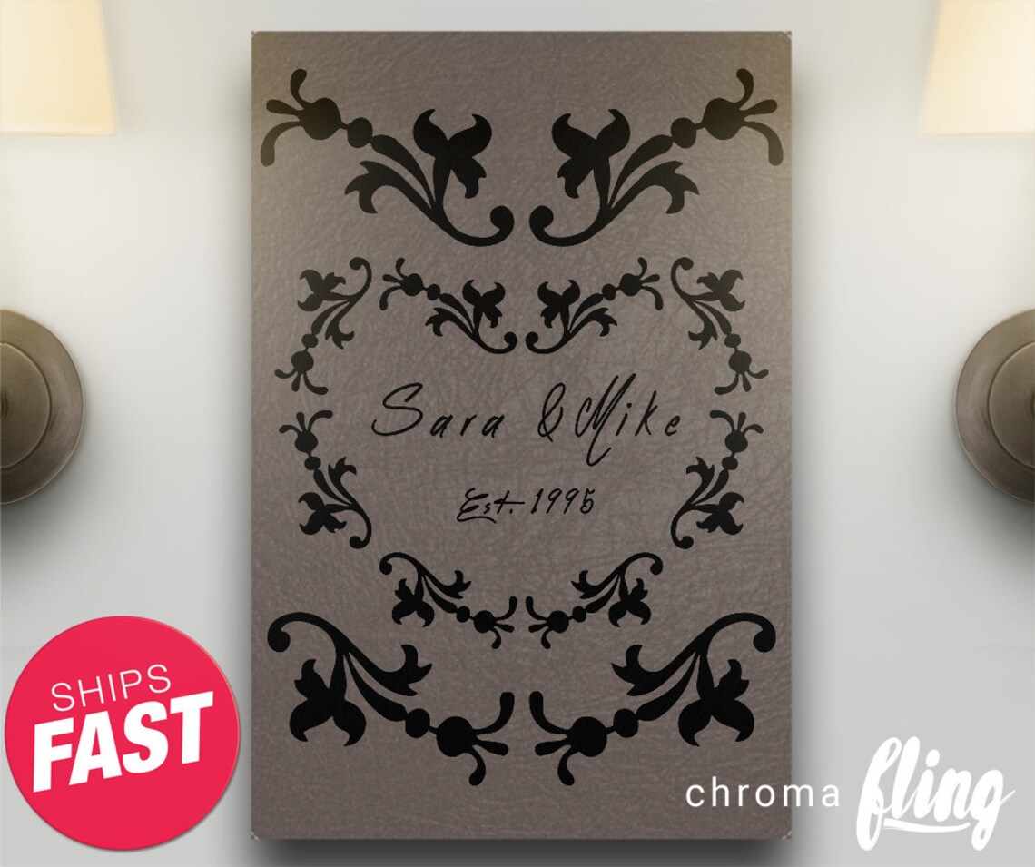 Personalized Leather Wall Art Custom Leather Wall Decor - Etsy