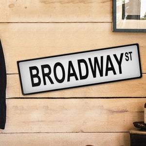 Broadway Street Sign - Broadway Aluminum Street Sign - Custom Street ...