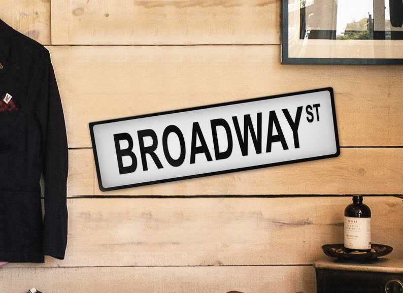 Broadway Street Sign - Broadway Aluminum Street Sign - Custom Street ...