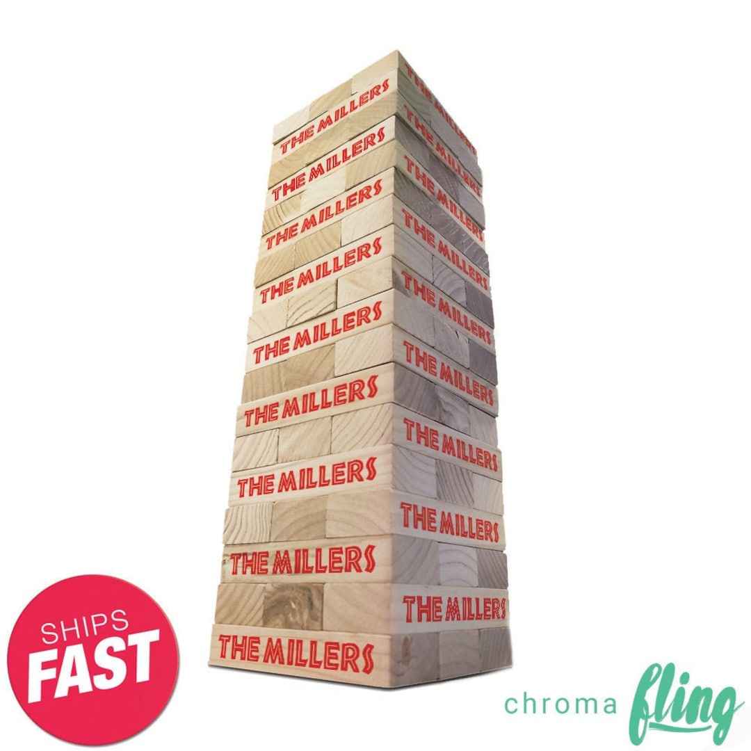 Jungle Jumble Personalized Topple Tower - Giant Lawn Game - Giant Block ...