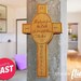 Custom Remembrance Laser Engraved Wooden Cross Wall Decor Laser ...