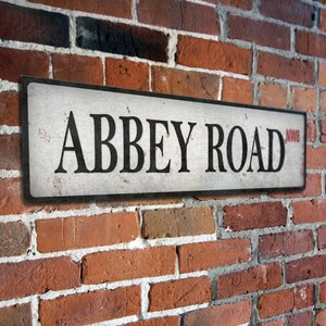 Abbey Road Distressed Street Sign - Abbey Road Distressed Aluminum ...