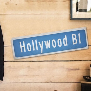 Hollywood Blvd Street Sign - Hollywood Blvd Aluminum Street Sign ...