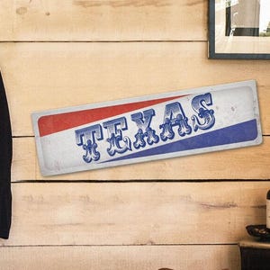 Vintage Texas Street Sign - Texas Aluminum Street Sign - Custom Street ...