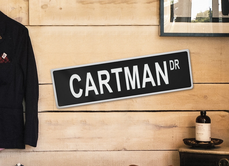 Custom Metal Street Sign Black Personalized Aluminum Street - Etsy