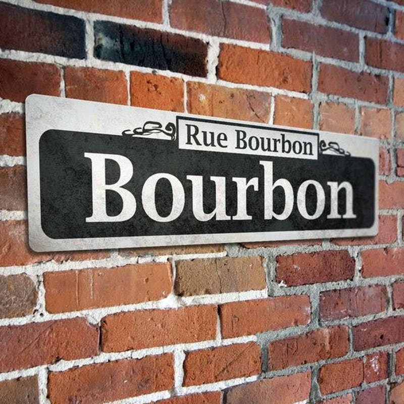 Bourbon Street Sign - Etsy
