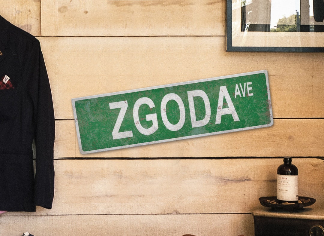 Personalized Distressed Metal Street Sign - Personalized Distressed ...