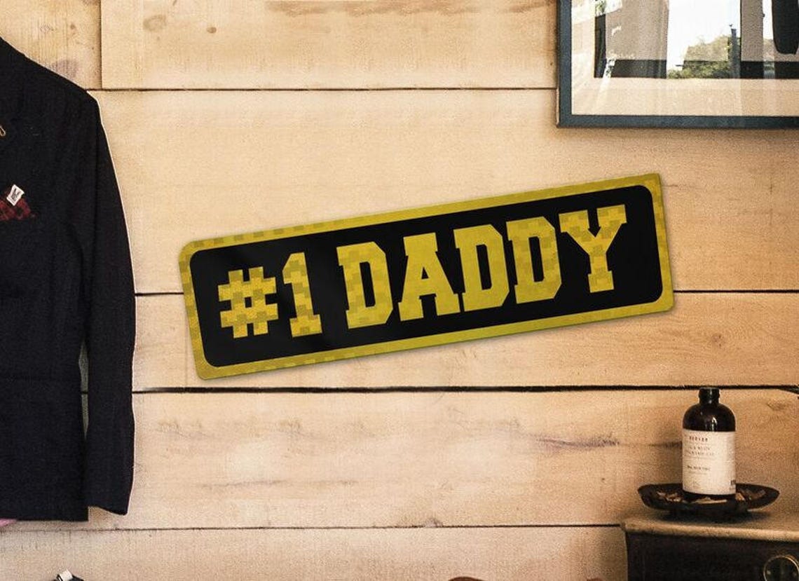 Number 1 Daddy Street Sign Number 1 Daddy Aluminum Street - Etsy