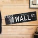 Wall Street Street Sign - Wall Street Aluminum Street Sign - Custom ...