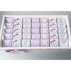 First Tooth Favours 10 Sets of 4 Pieces, First Tooth Chocolates ...