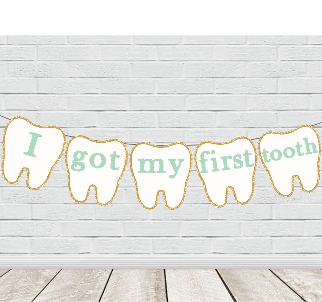 First Tooth Banner Digital and Printable - Etsy