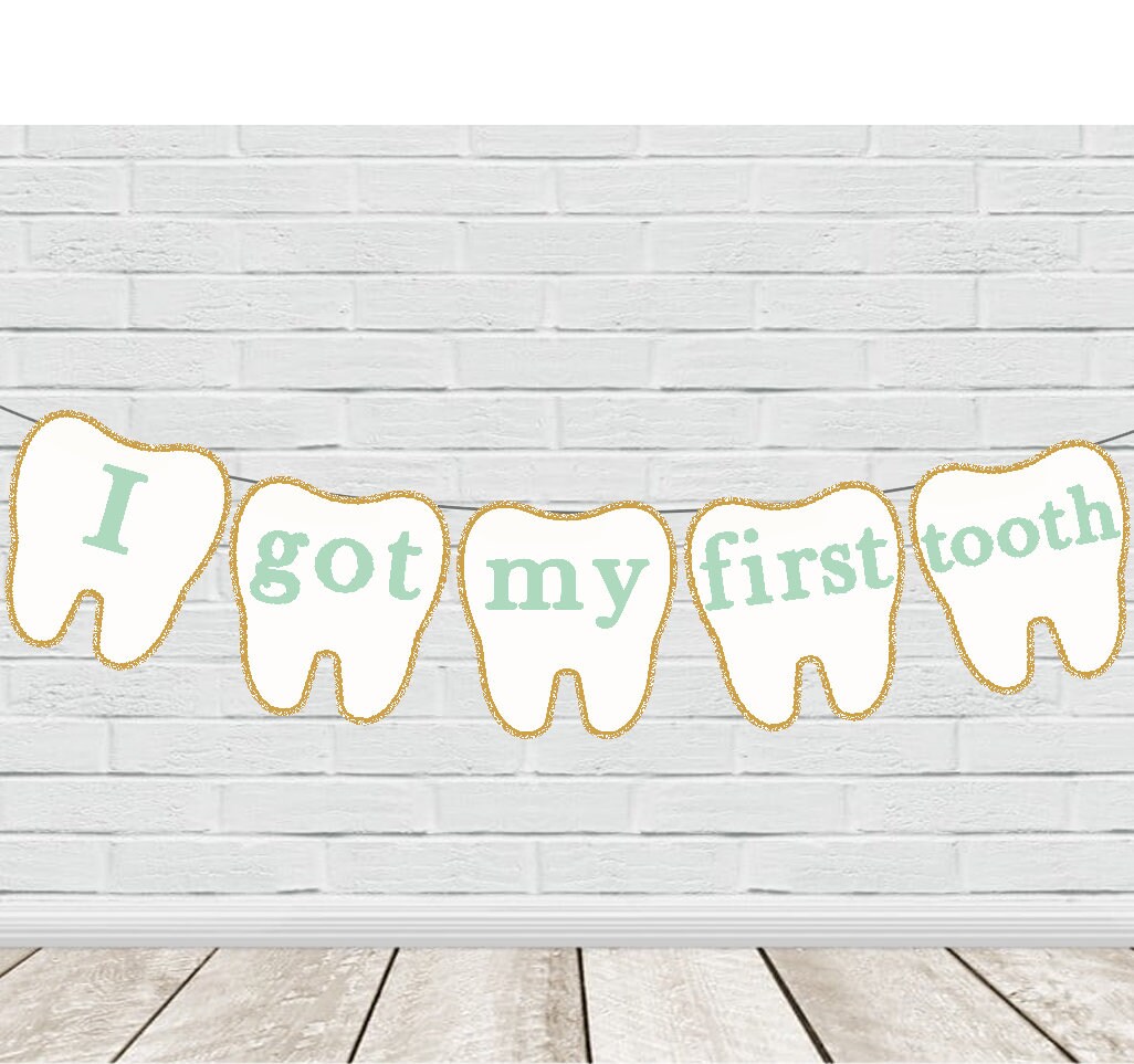First Tooth Banner Digital and Printable - Etsy