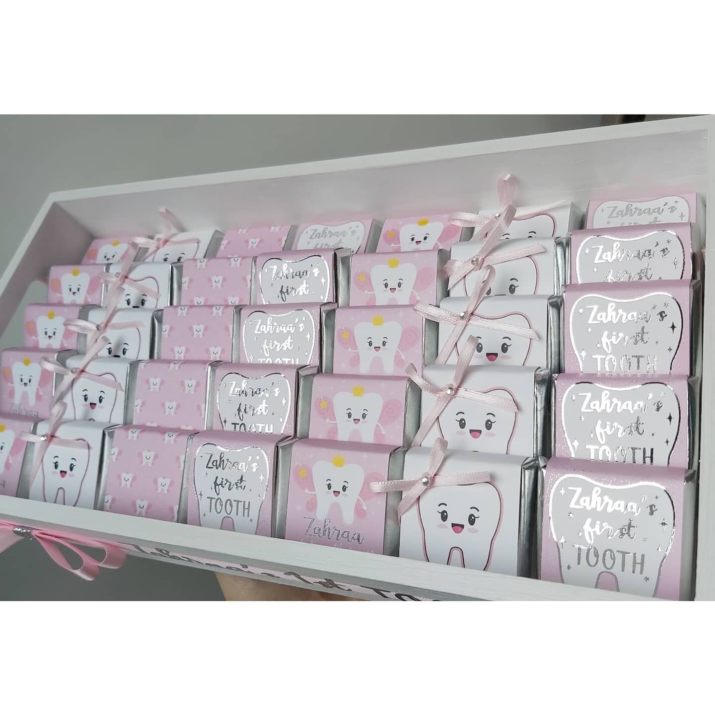 First Tooth Favours 10 Sets of 4 Pieces, First Tooth Chocolates ...