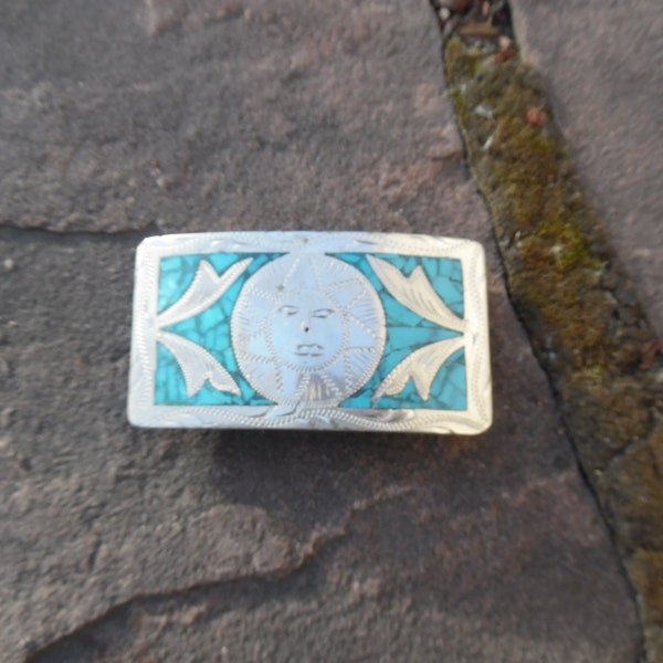Turquoise Belt Buckle - Etsy