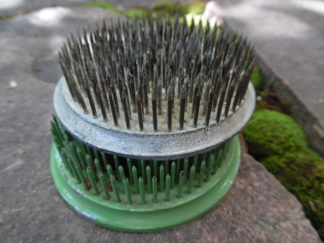 Two Metal Flower Frogs - Etsy