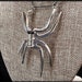 Creepy Crawly Fork Spiders, Halloween Jewelry Pendant, Spider Necklace ...